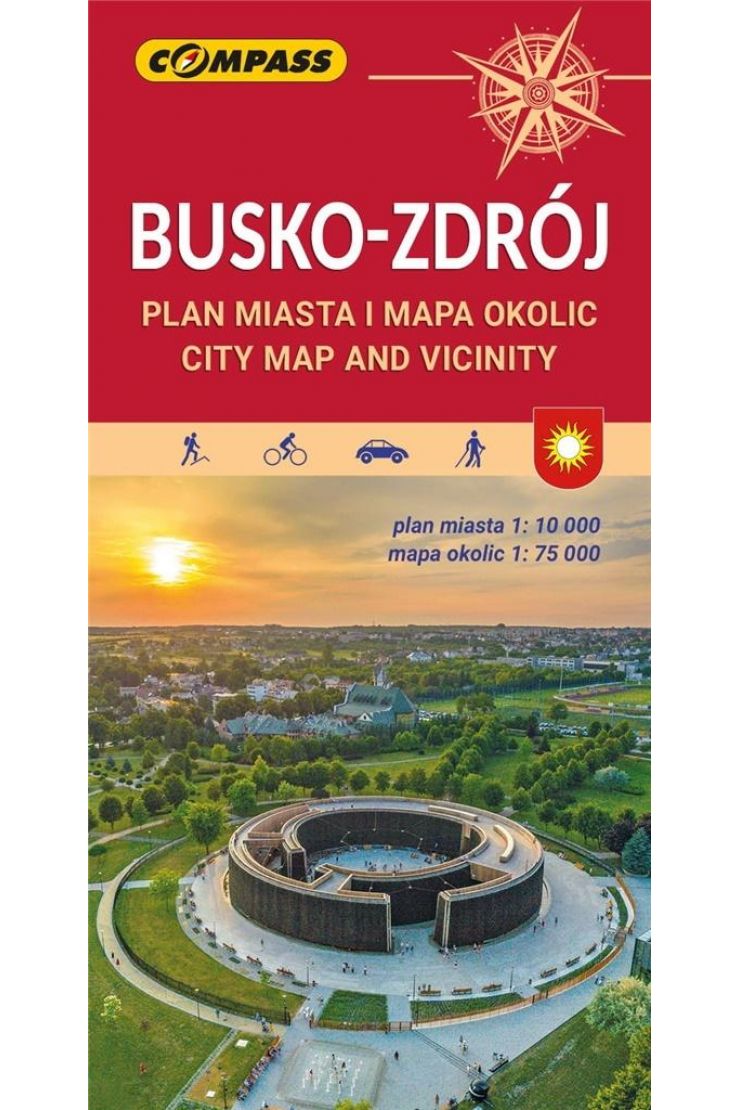 Mapa Busko-Zdrój. Plan miasta 1:10 000 i Mapa okolic 1:75 000 w sklepie ...