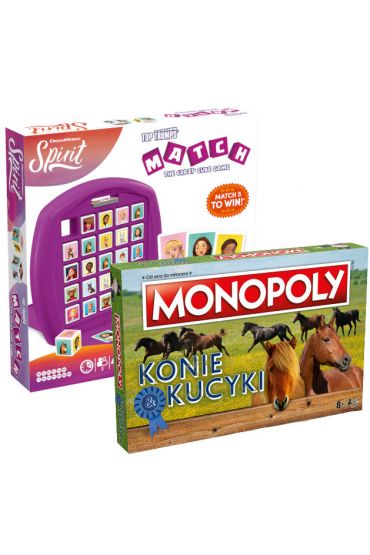 gra Pakiet: Monopoly. Konie i kucyki, Match Spirit Winning Moves w ...